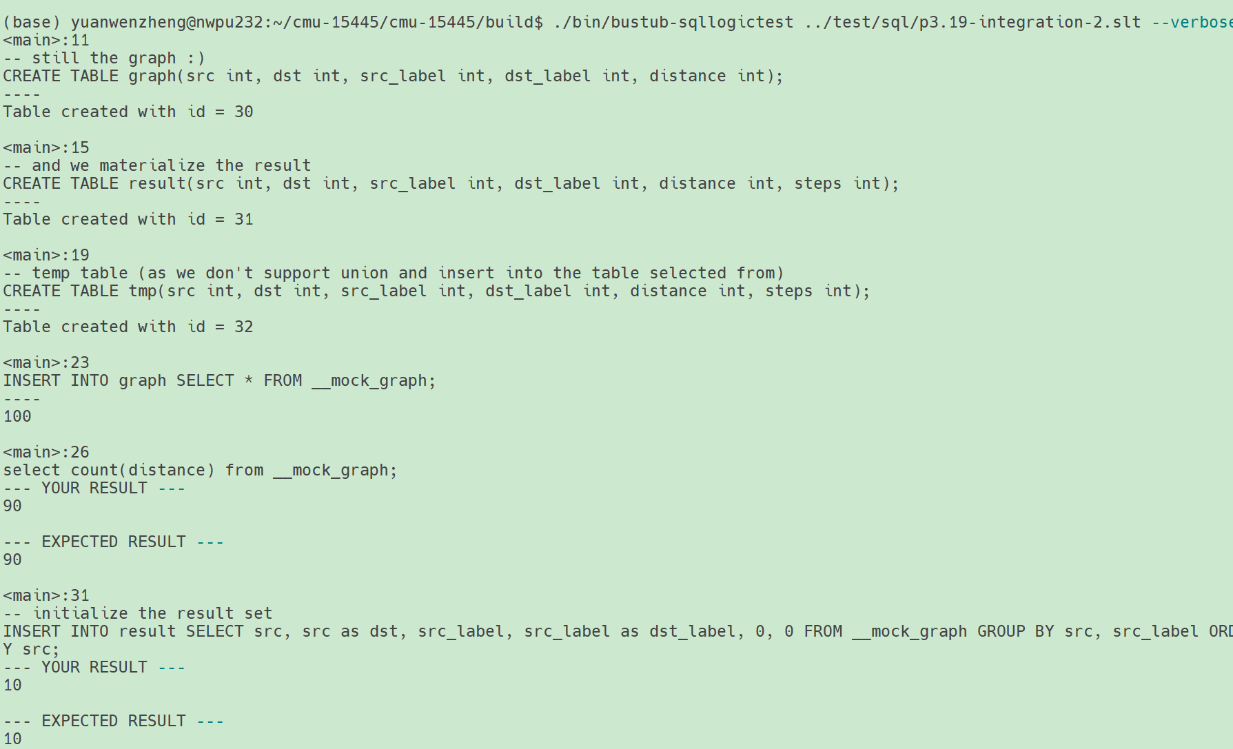 CMU-15445(10)——PROJECT#3-Query Execution-Task#4 | 爱吃土豆的个人博客